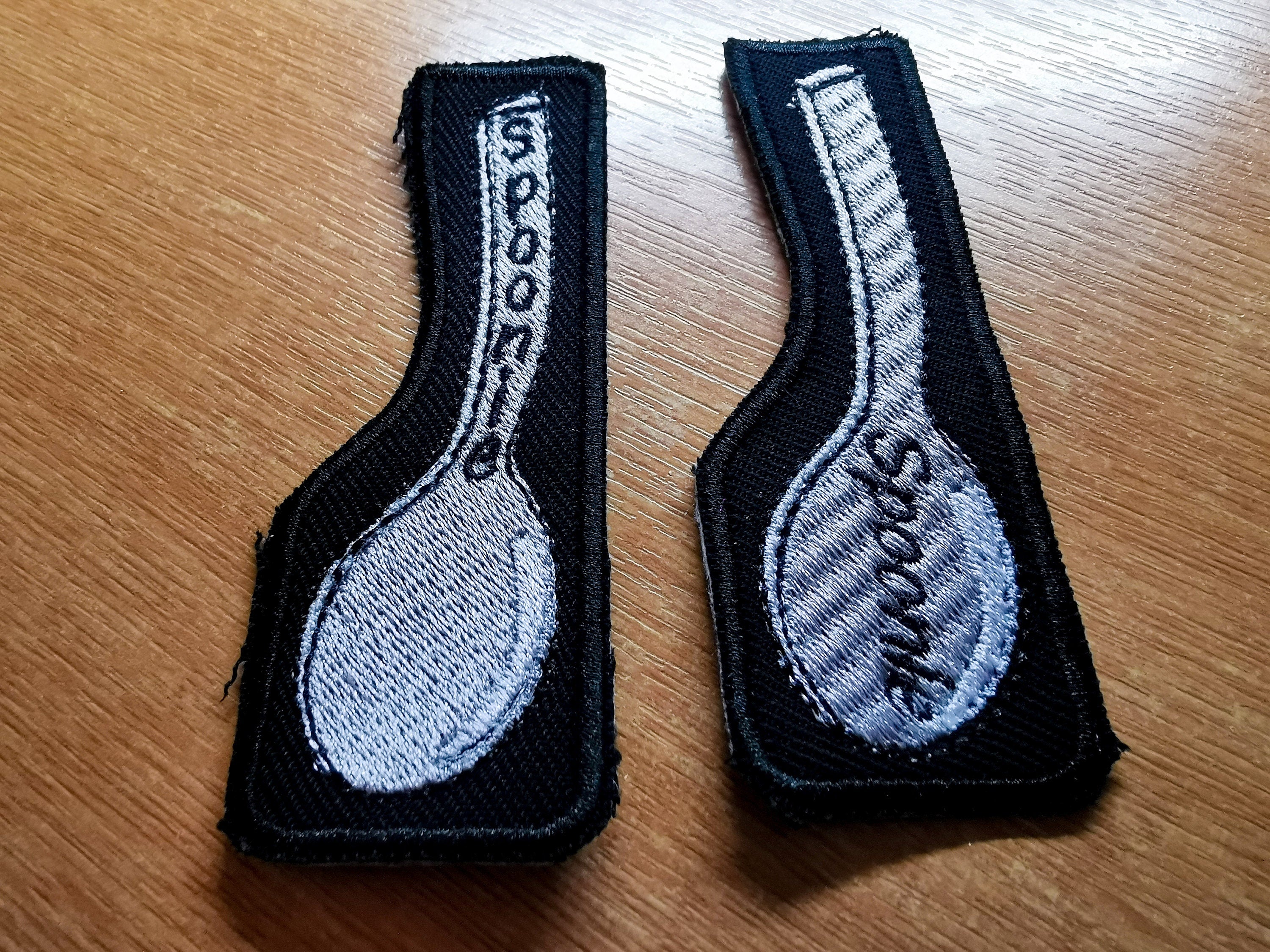 Spoonie Iron on Embroidered Patch Spoon Theory Disability Patches Wall ...